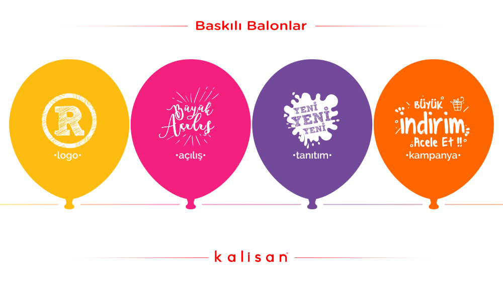 Logo Baskılı Balon - Kalisan Balon