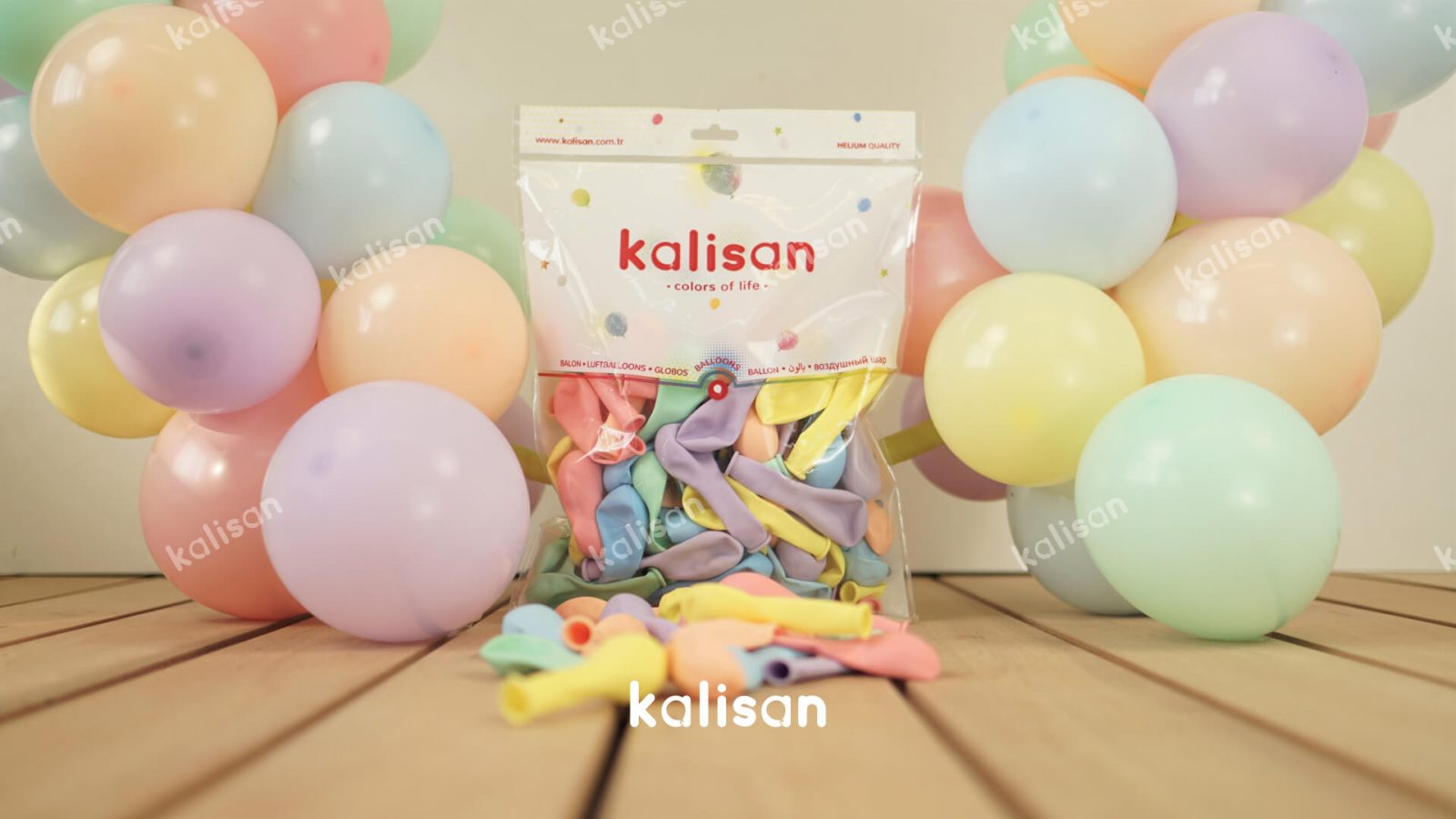 5" Karışık Renk Mini Makaron Balonlar - Kalisan Balon