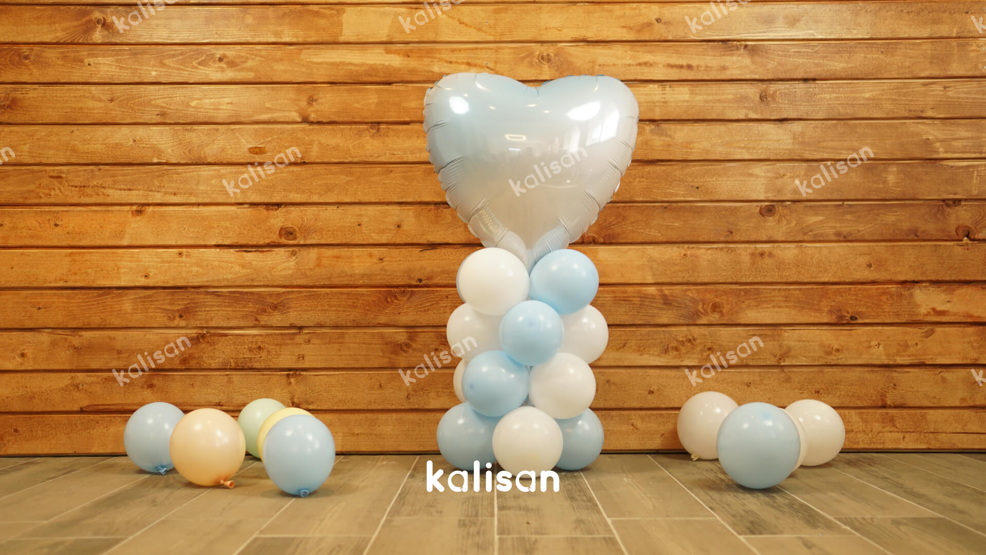 12" - 30 cm Makaron Balon Mavi Pastel - Kalisan Balon