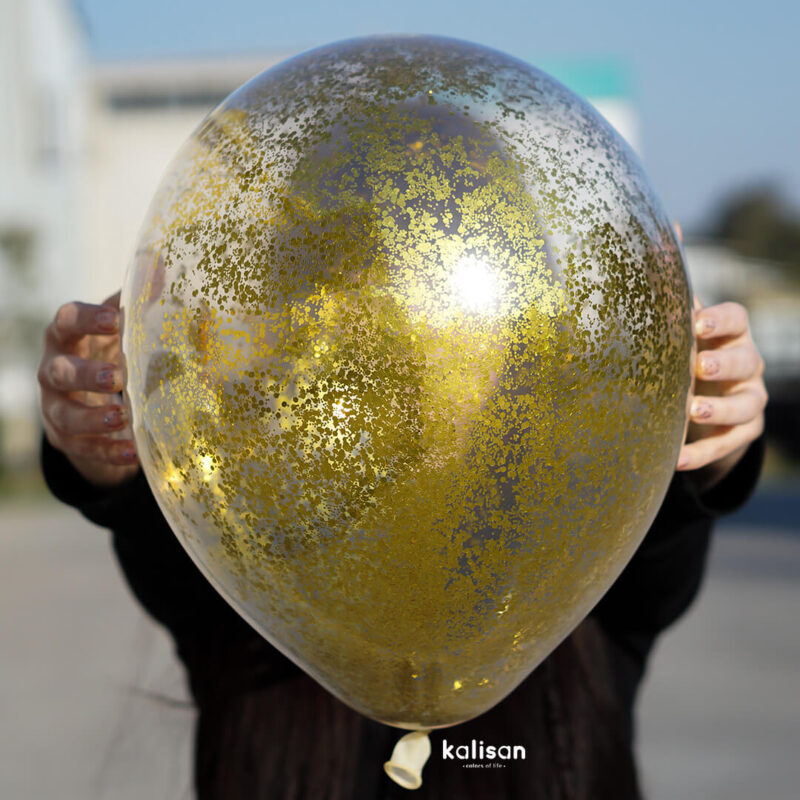 Gold Sim Konfetili Balon Kiti - Kalisan Party Box – Balon Kit 73 ...